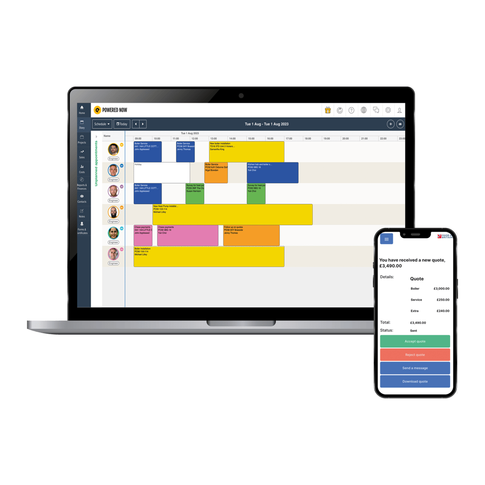 Drag and Drop Calendar | Powered Now
